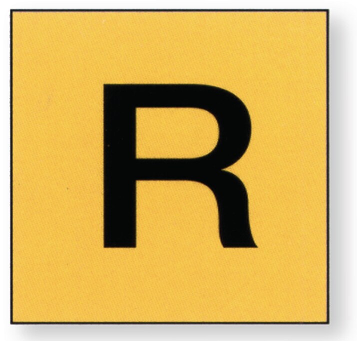 Adesivo Rifiuti "R" per i professionisti | Berner®